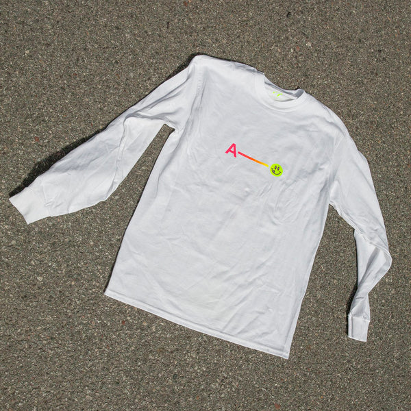 Smiley Rising White L/S – Omnipollo Vending Machine